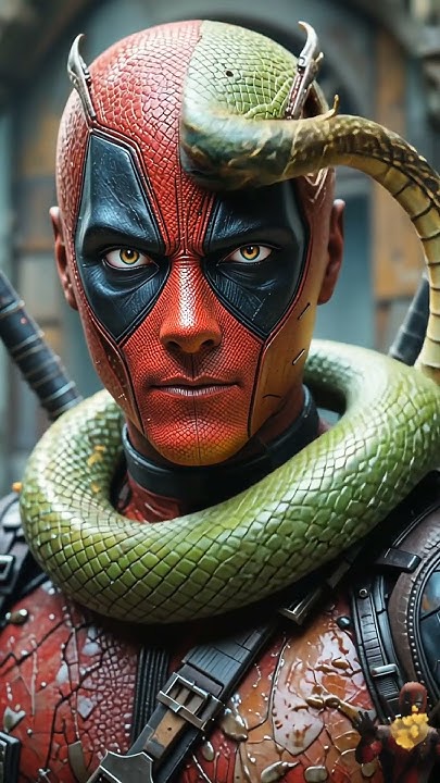 Deadpool 🆚 Snake 😱 #ai #mcu #hunting #forest #python #animals - YouTube