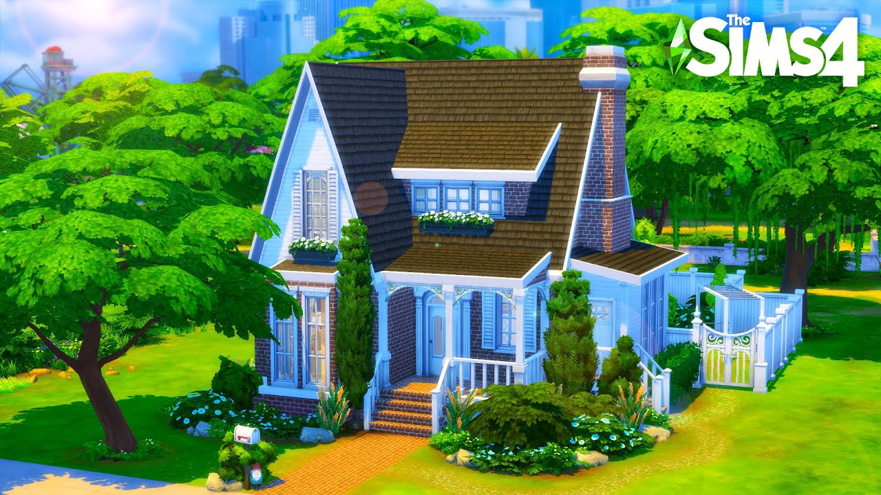 SIMPLE BASE GAME FAMILY HOME // Sims 4 Speed Build - YouTube