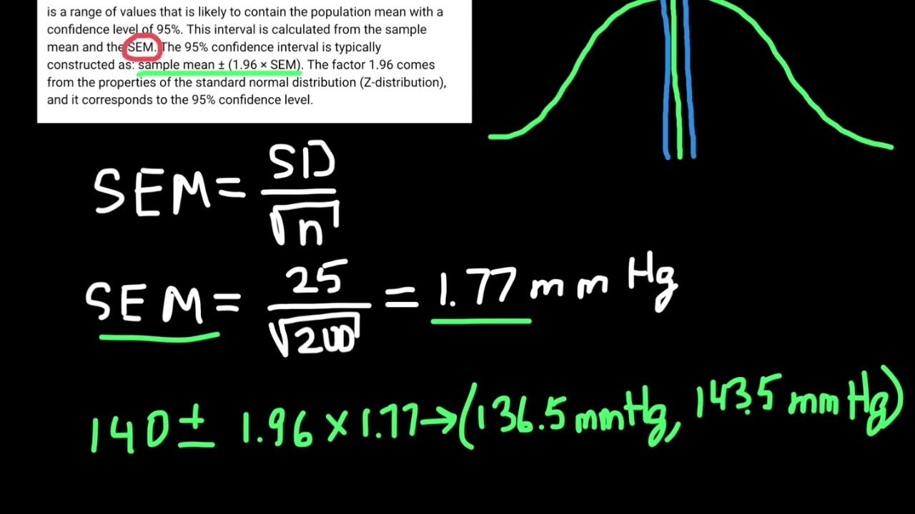 How to Calculate 95% Confidence Interval - YouTube