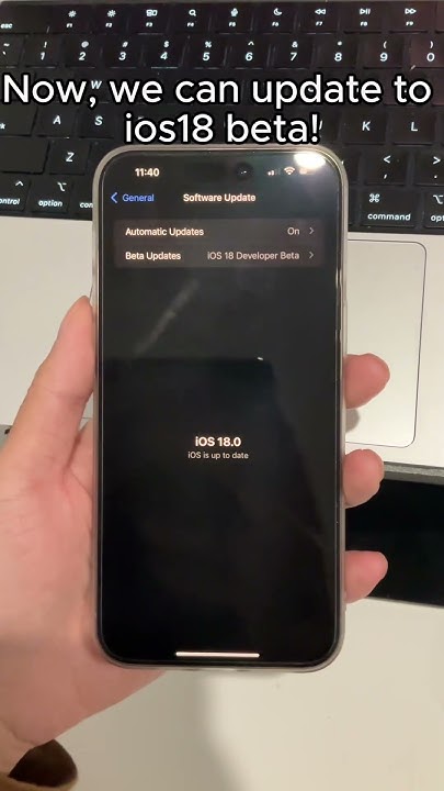 we can update to ios18 beta! now - YouTube