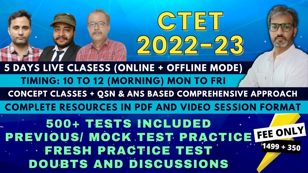 CTET 2022-23, New Batch by Deepak K Sharma | BITS YUVA Institute of ...