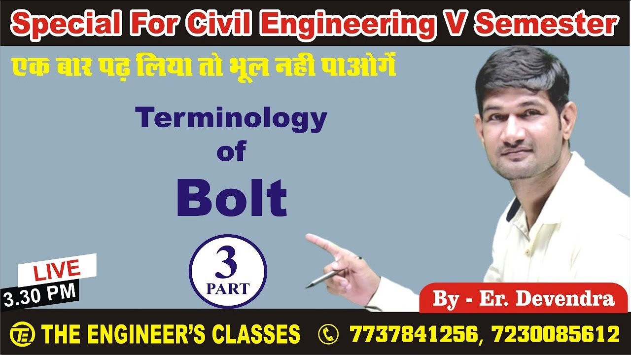 Terminology in Bolt // Introduction to Bolted Connection | Terminology ...