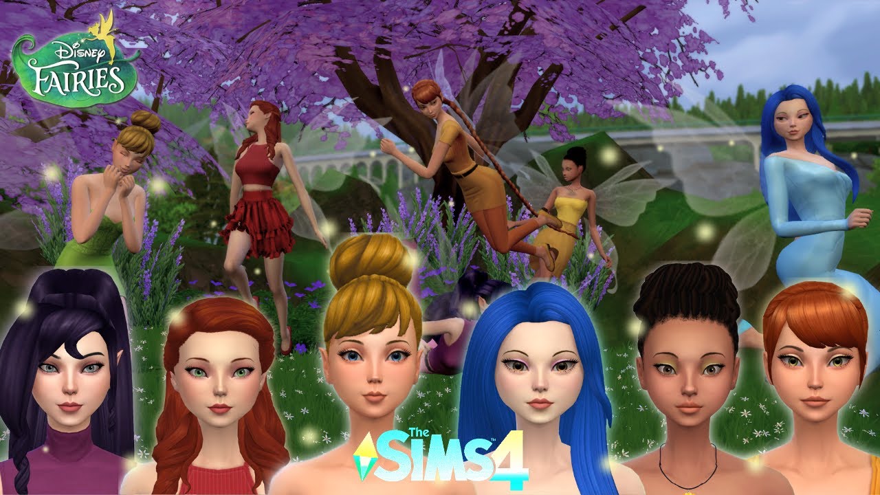 Tinkerbell "Main Cast" (+ CC Links) | The Sims 4: Create A Sim - YouTube