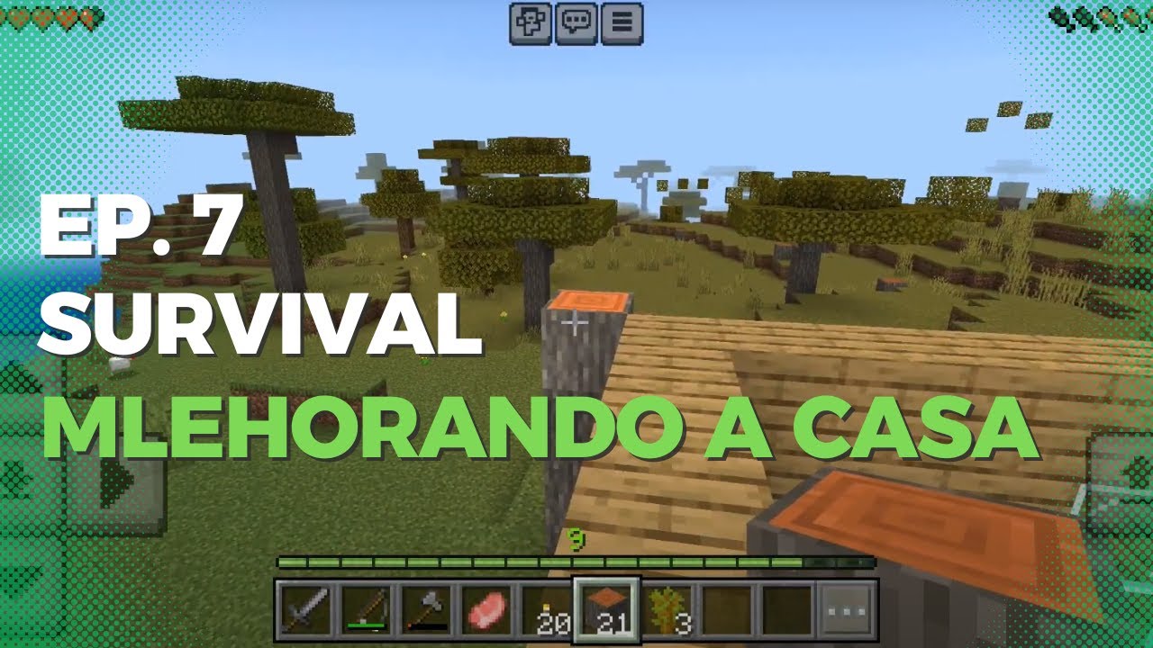 Minecraft Survival EP.7 No Commentary Gameplay - Melhorando a casa ...
