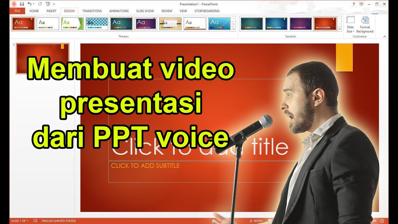 Membuat video presentasi dari PPT voice - YouTube