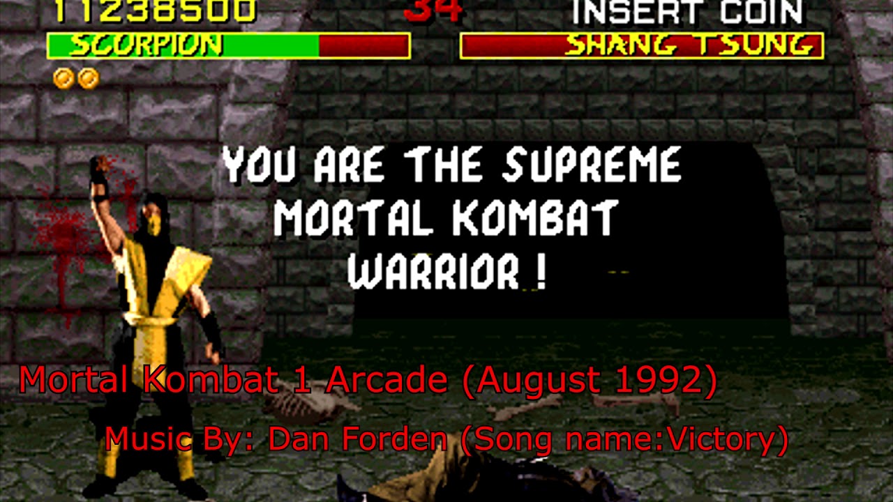Mortal Kombat 1 Arcade Soundtrack (Victory Theme) -Dan Forden- - YouTube