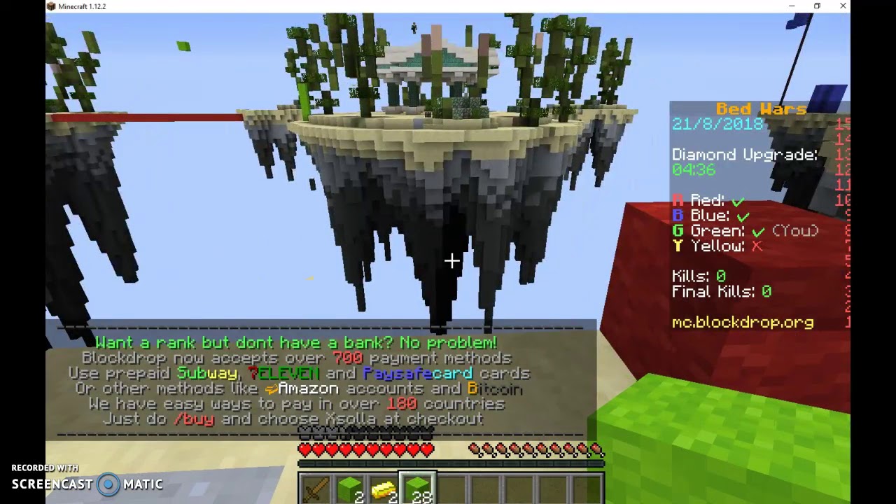 bed wars gameplay - YouTube