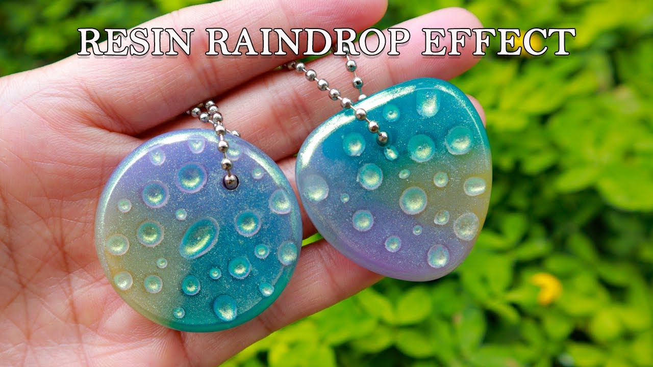 Resin Raindrop Effect | Resin Technique for Beginners | Epoxy Resin ...