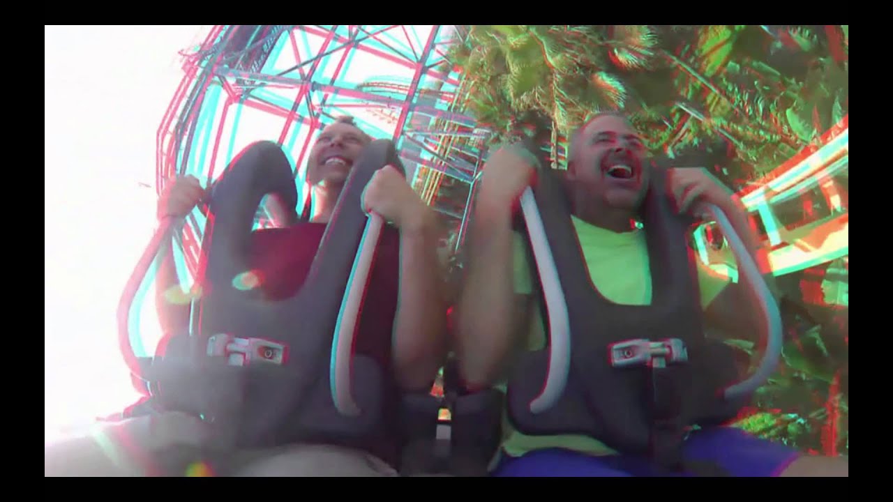 Gravity Max anaglyph Roller Coaster - YouTube