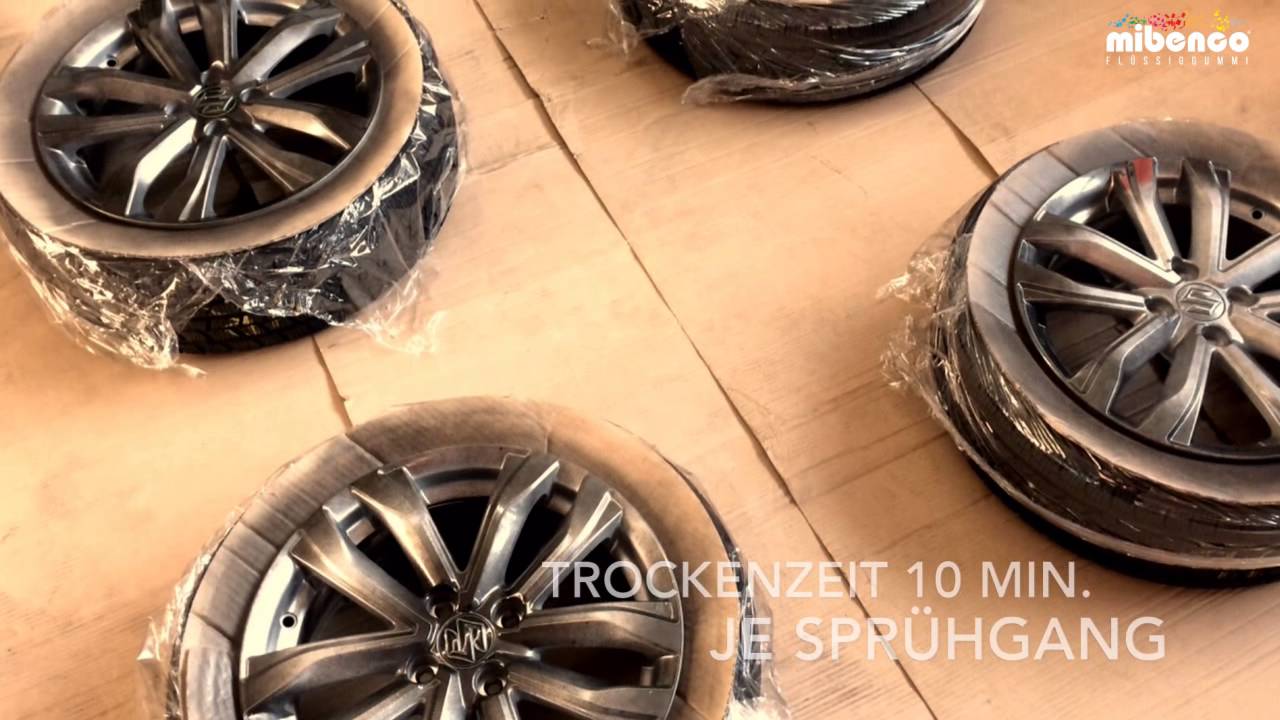 How to get sparkling rims | Sprühfolie | mibenco Flüssiggummi | liquid ...