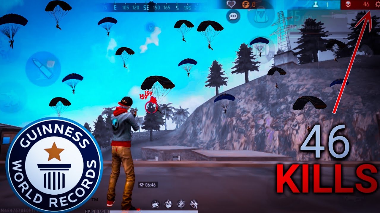 46 KILL WORLD RECORD IN A SINGLE RANK MATCH IN Garena Free Fire ...