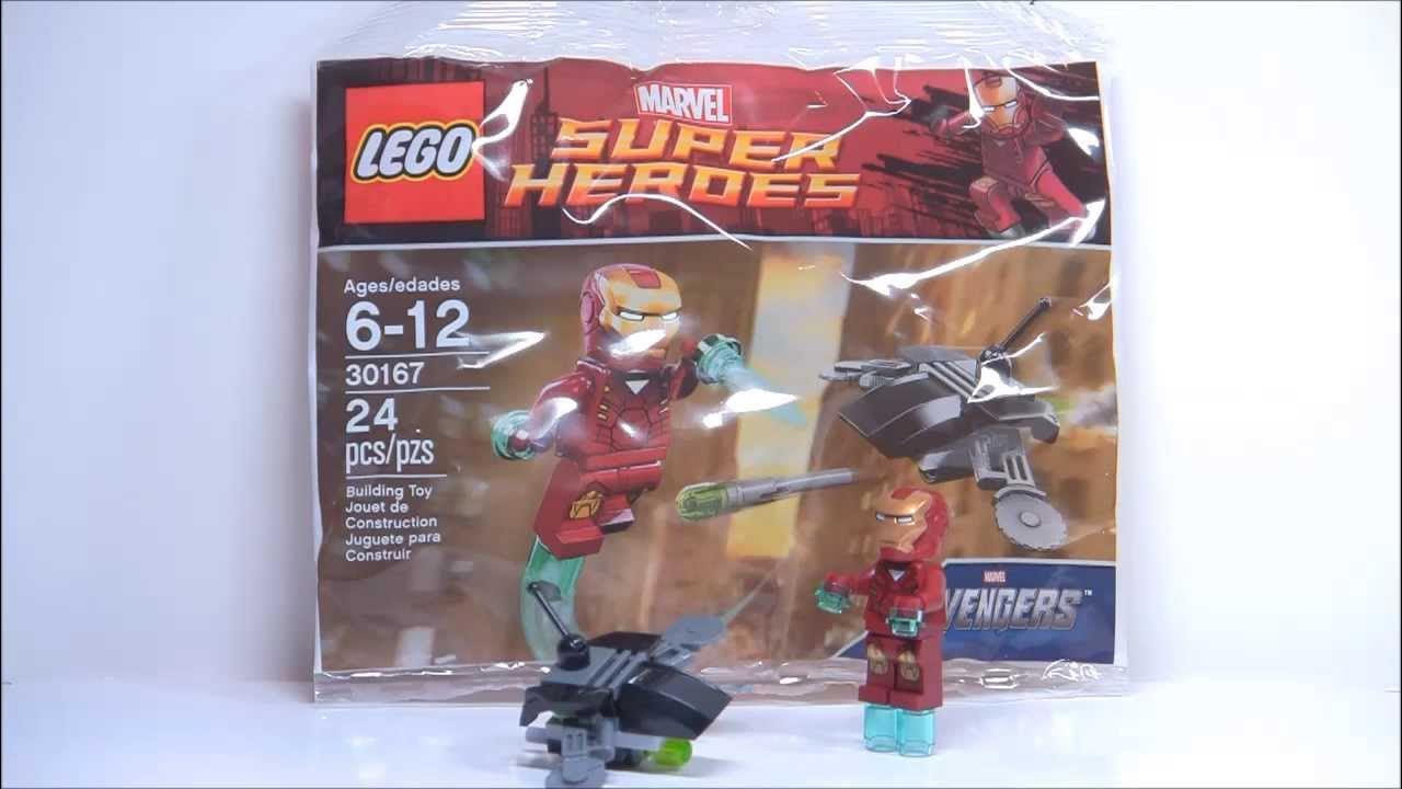 LEGO Iron Man vs. Fighting Drone Polybag Review 30167 - YouTube