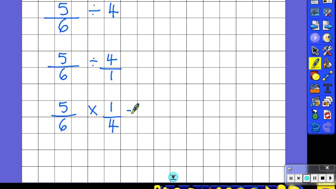 Year 6 Dividing Fractions YouTube Year 6 Dividing Fractions YouTube