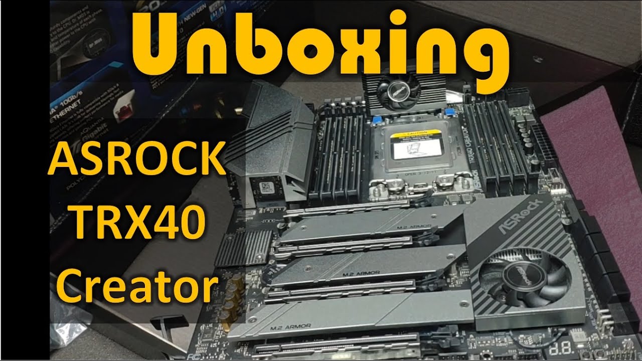 ASROCK TRX40 Creator Build - YouTube