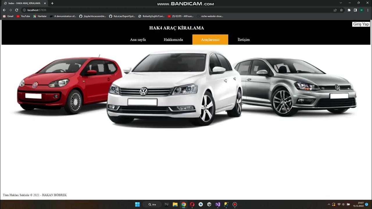 ASP.NET MVC - Rent A Car - YouTube