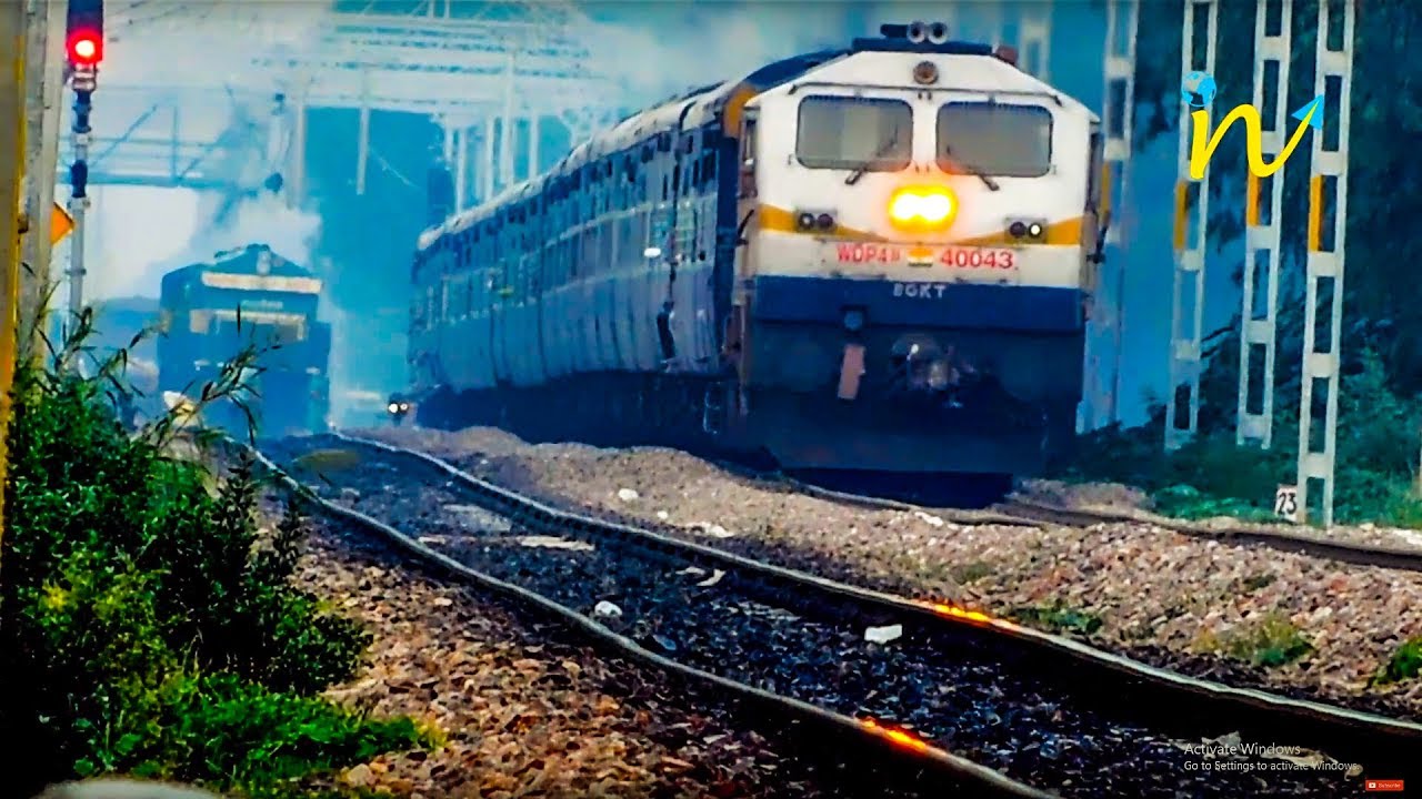 Mandore superfast Express skipping Bijwasan in Early morning - YouTube