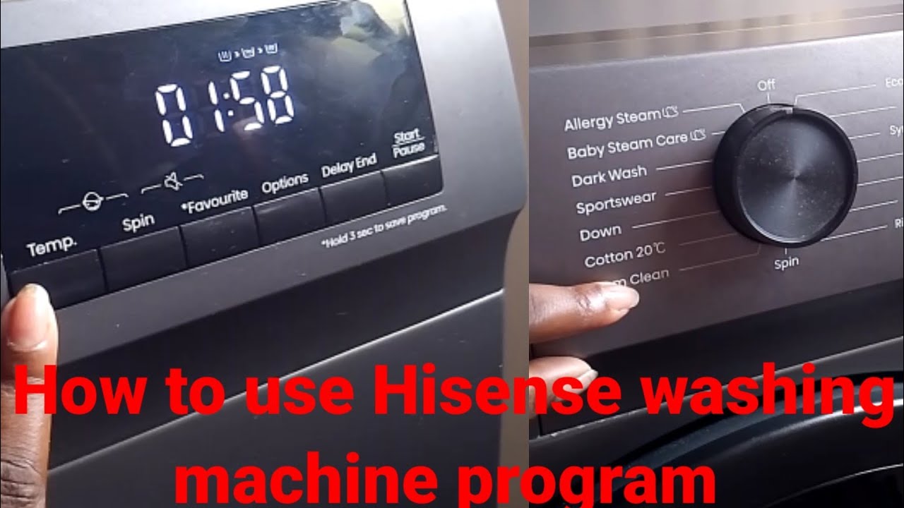 How To Describe Washing Machine Programs - YouTube