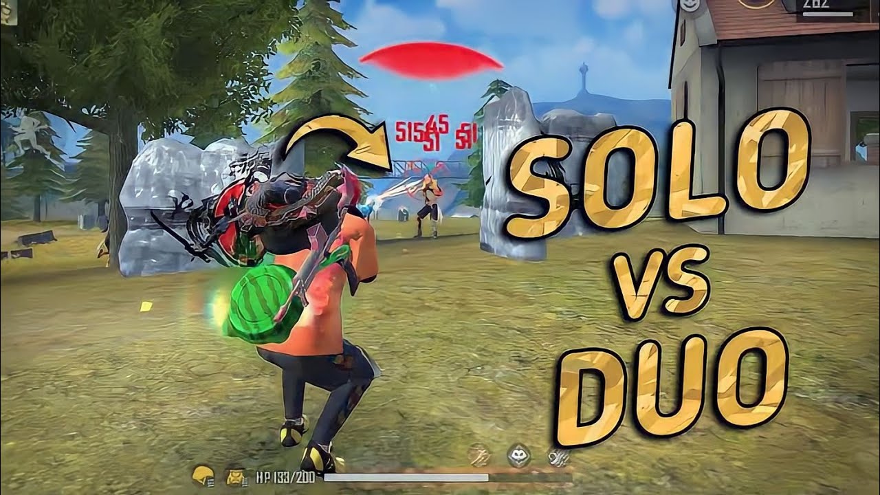 solo vs duo free fire mobile gameplay - YouTube