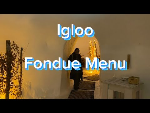 Igloo Fondue Menu# Fondue Menu at Igloo#TouristSpotIgloo Switzerland🇨🇭 ...
