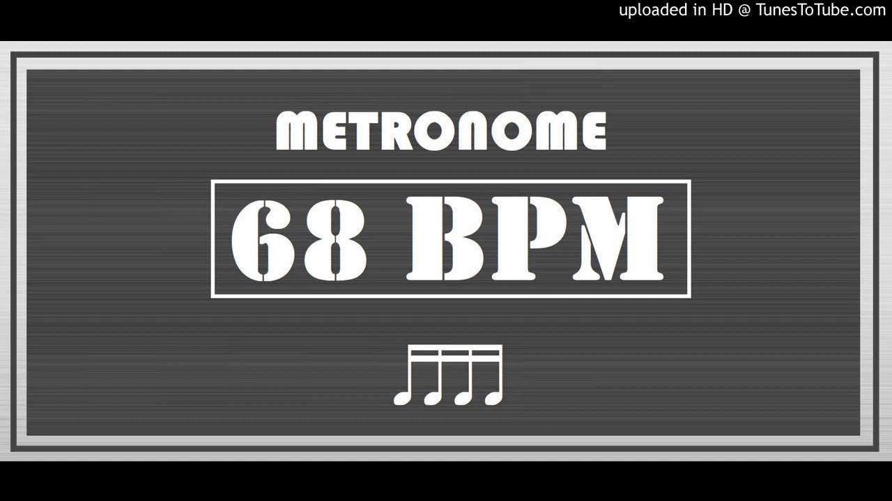 68 BPM Metronome in 16th - YouTube
