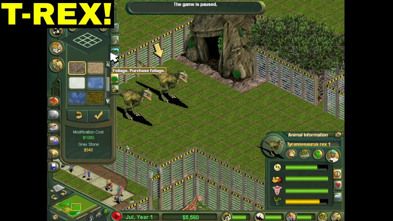 T-REX & Other CARNIVORES!! (Zoo Tycoon Pt. 29) - YouTube