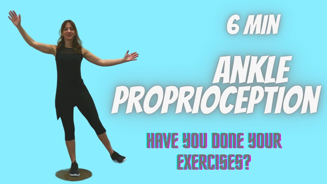 Ankle Proprioception - Rehab exercise - YouTube