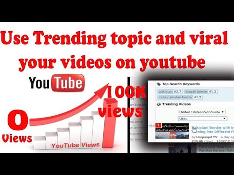 use Trending Topics And Viral Your Videos On YouTube - YouTube