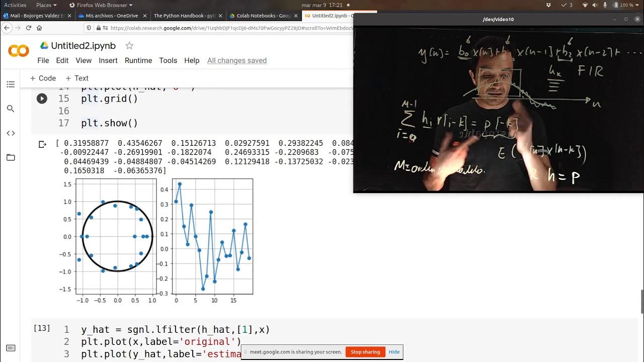AvanzadaII 20210309 filtrado media móvil python - YouTube