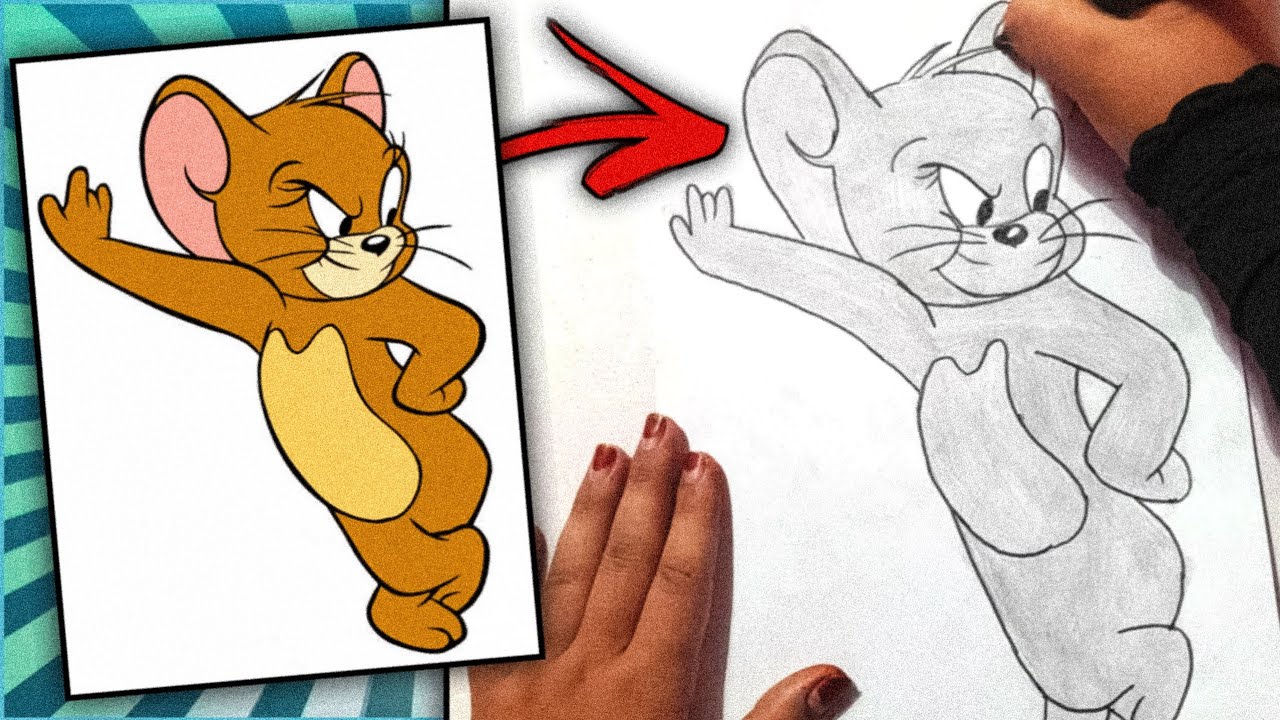 How To Draw Jerry Sketch Step By Step || Tom and Jerry || Pencil Sketch ...