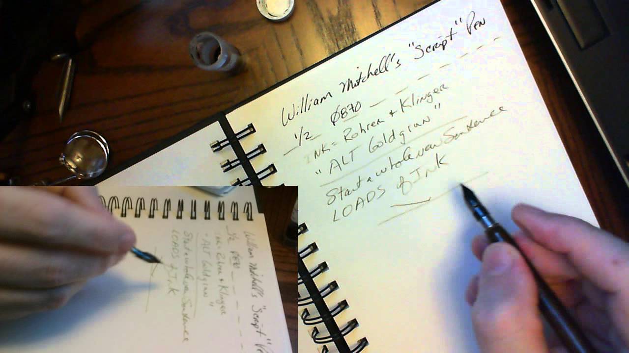 The Williams Mitchells "Script" Pen - YouTube