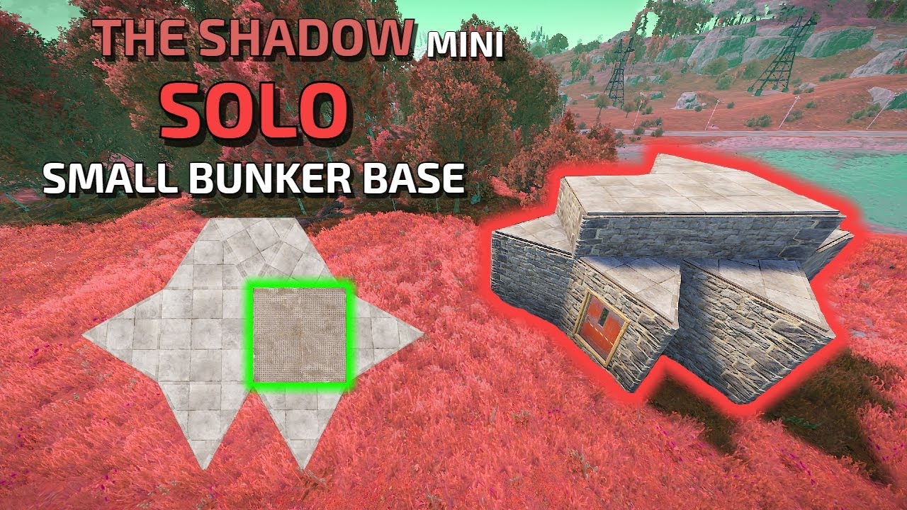 THE SHADOW MINI BUNKER Rust Base Design 2022 - YouTube