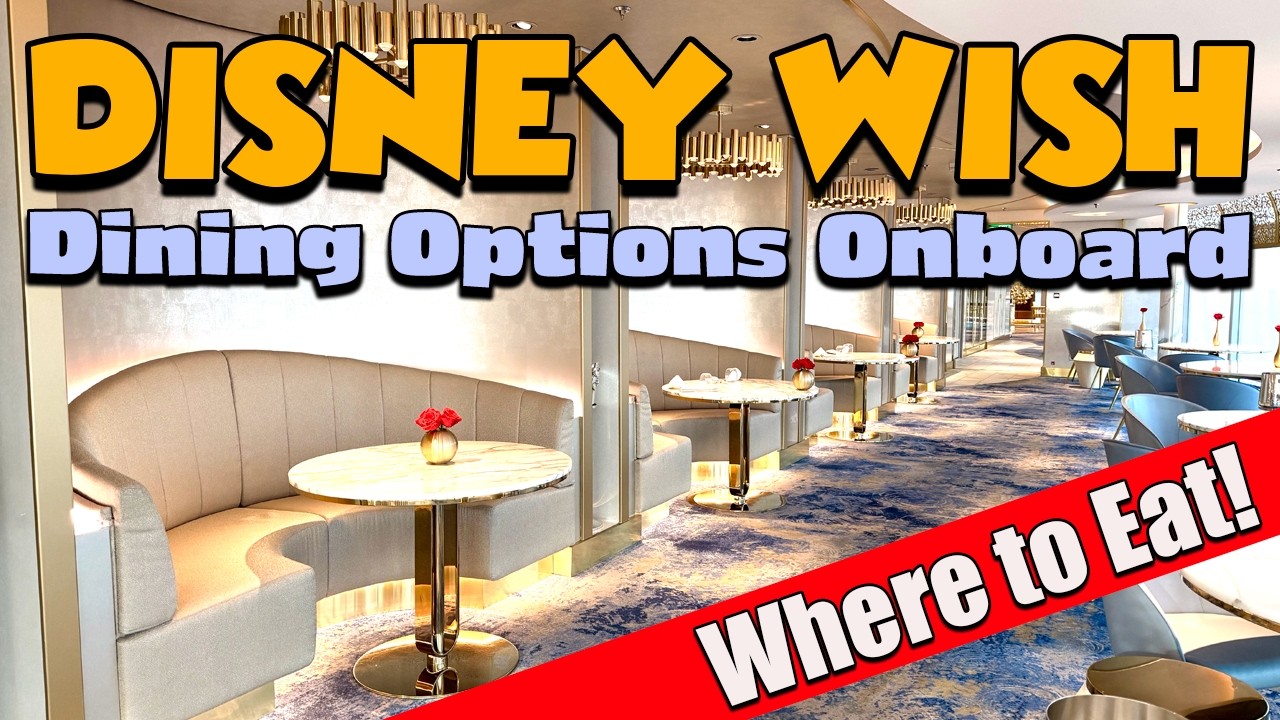 Disney Wish | Food and Dining Options Onboard | Disney Cruise - YouTube