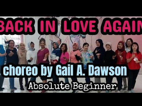 Back In Love Again line dance, chor.by Gail A. Dawson(USA), danced by ...