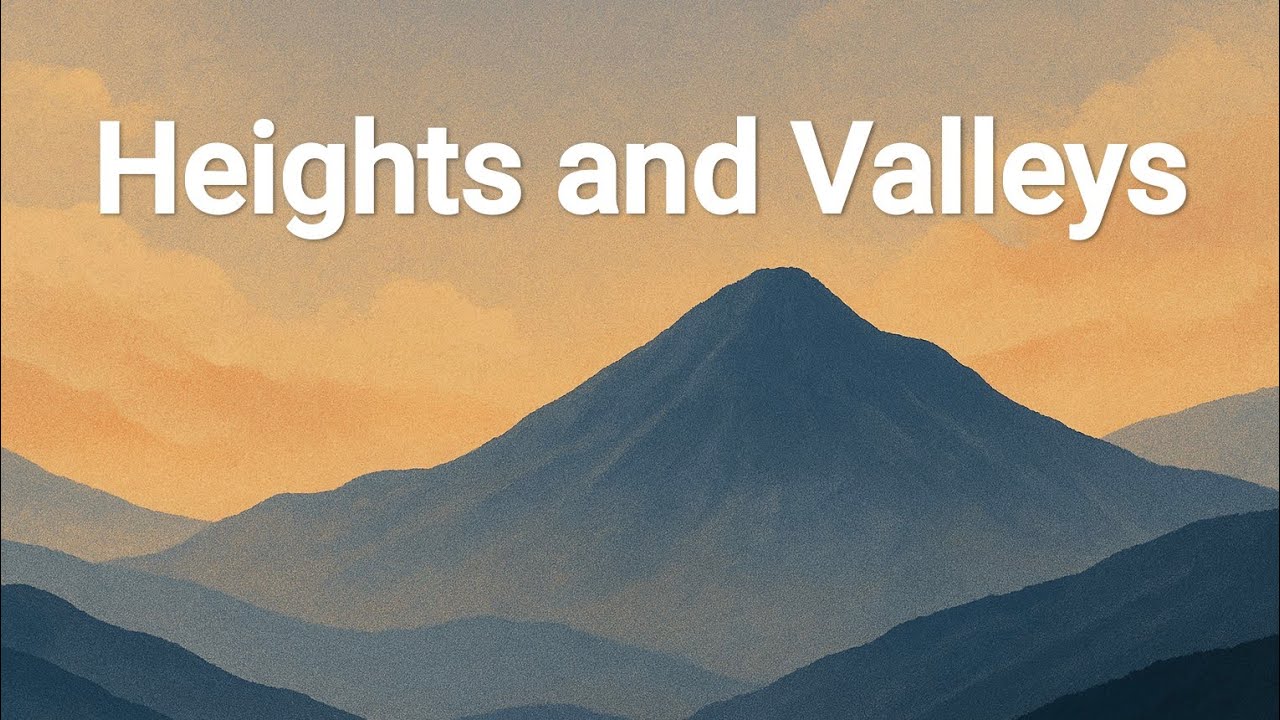 The Journey of Heights and Valleys | Rafi Meir - YouTube