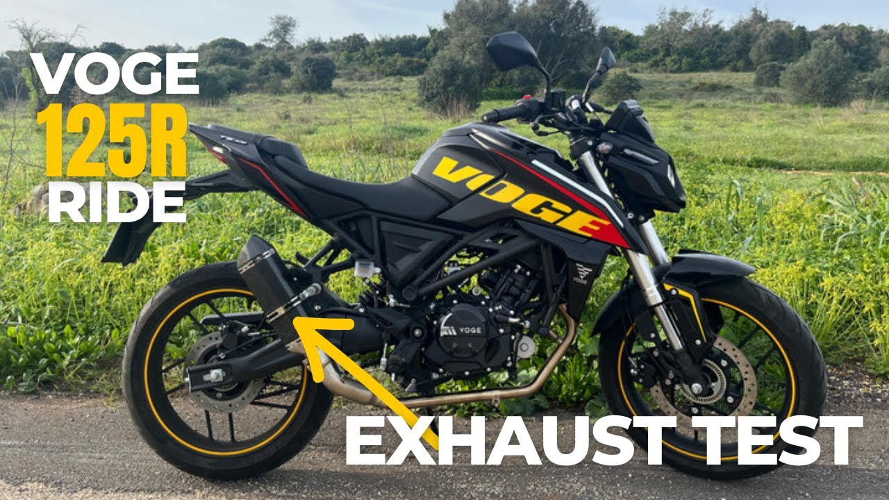 RIDE COM O NOVO ESCAPE DA VOGE 125R - FAKE AKRAPOVIC - YouTube