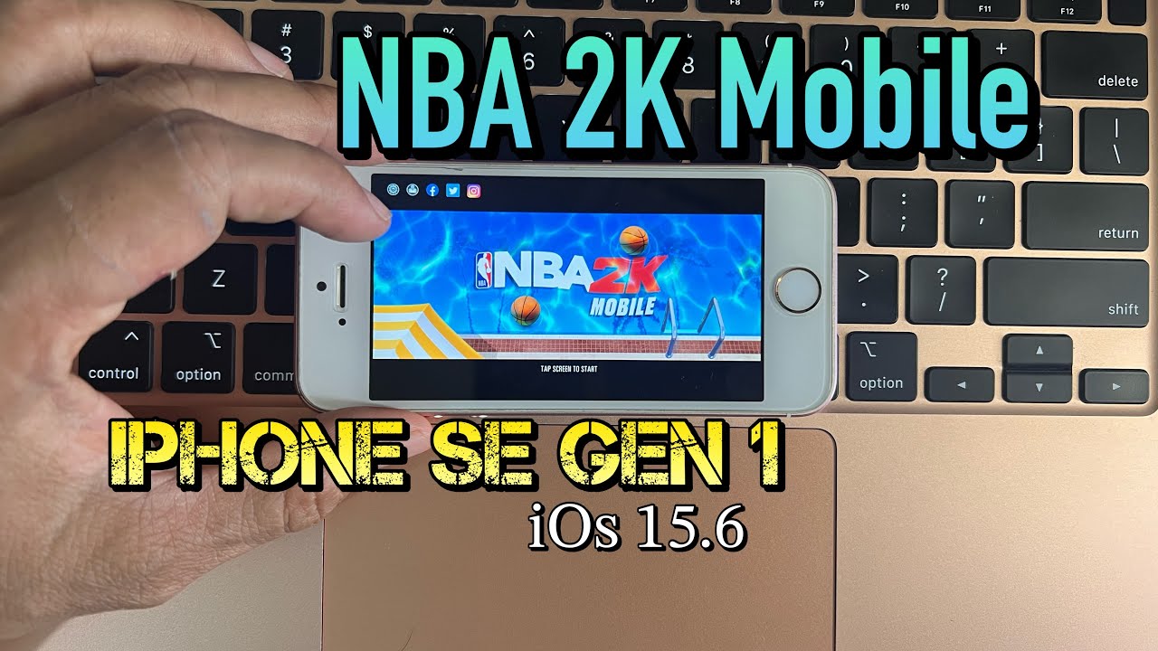 NBA 2k Mobile Games on iPhone SE gen 1 ios 15.6 - YouTube