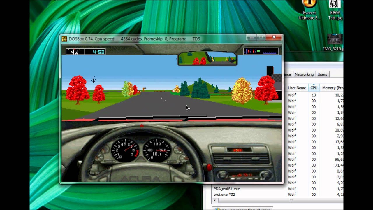 Test Drive 3, The passion, Windows 7 x64, DosBox - YouTube