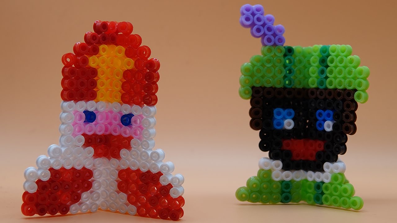 Sinterklaas en Zwarte Piet in 3D Knutselen met Strijkkralen - YouTube