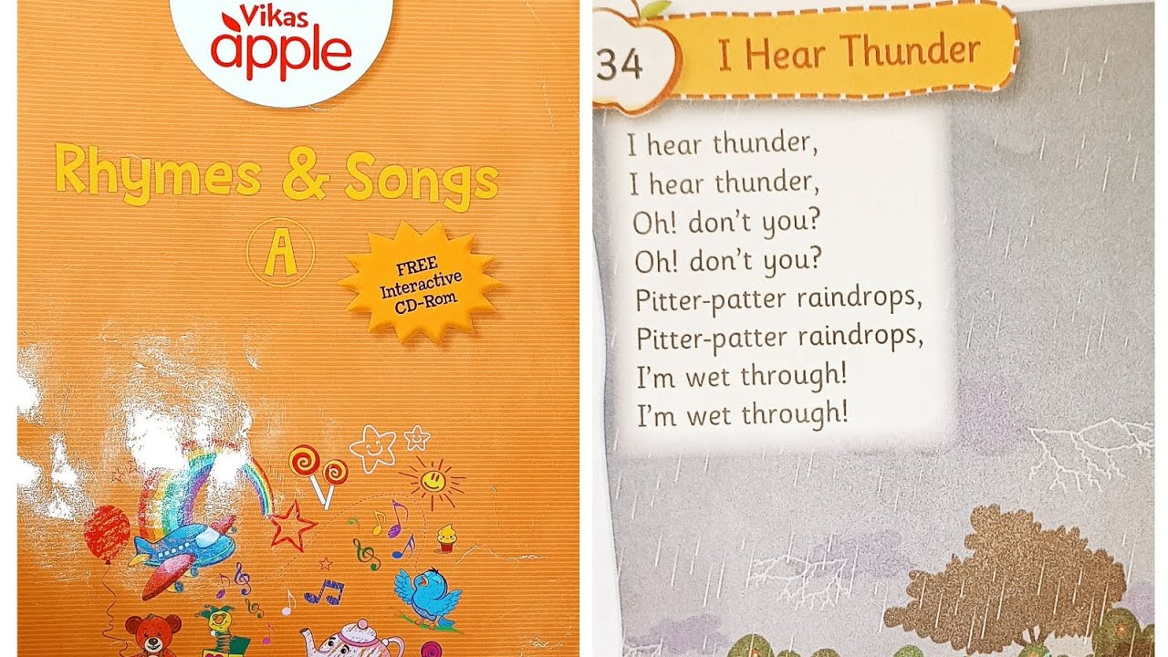 I Hear Thunder | Lkg | Poem | English | Pre-school | Rhymes and songs ...