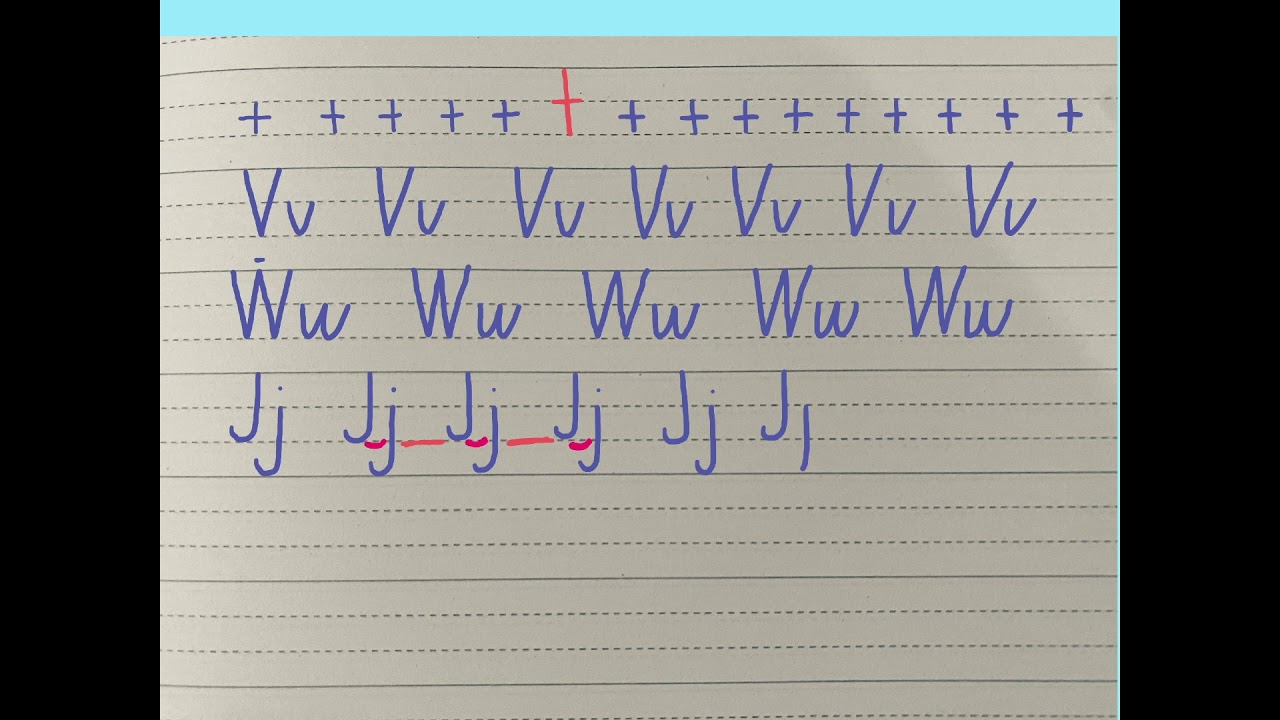 Capital W V and J in NSW Foundation Font - YouTube