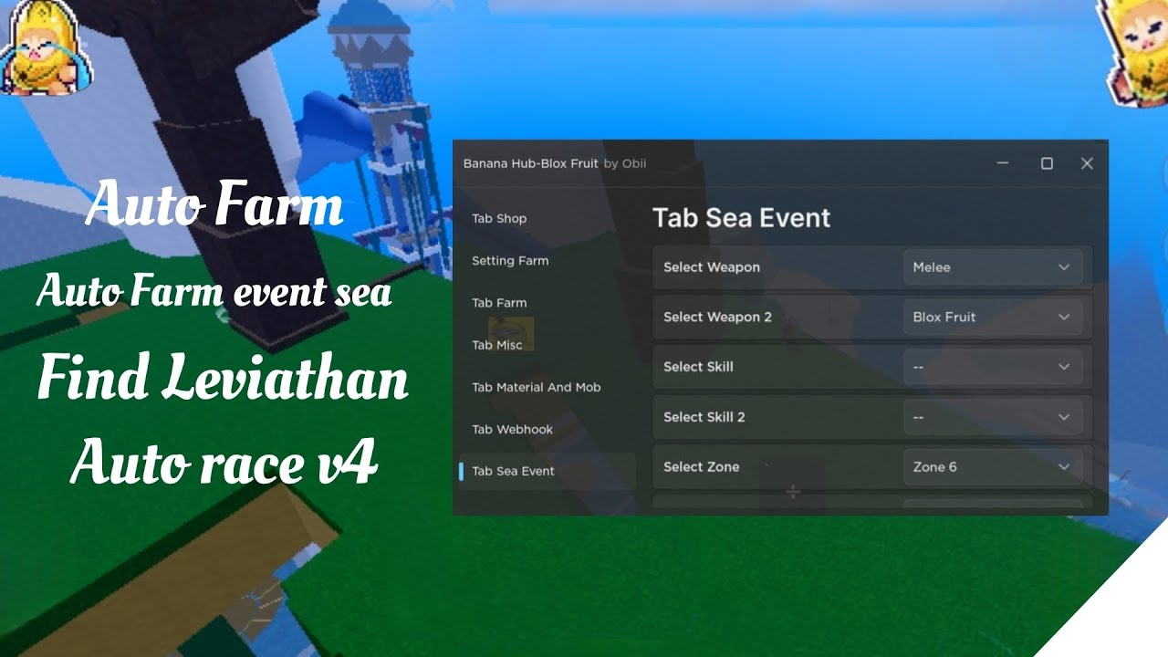 Blox Fruits : showcase script banana - YouTube
