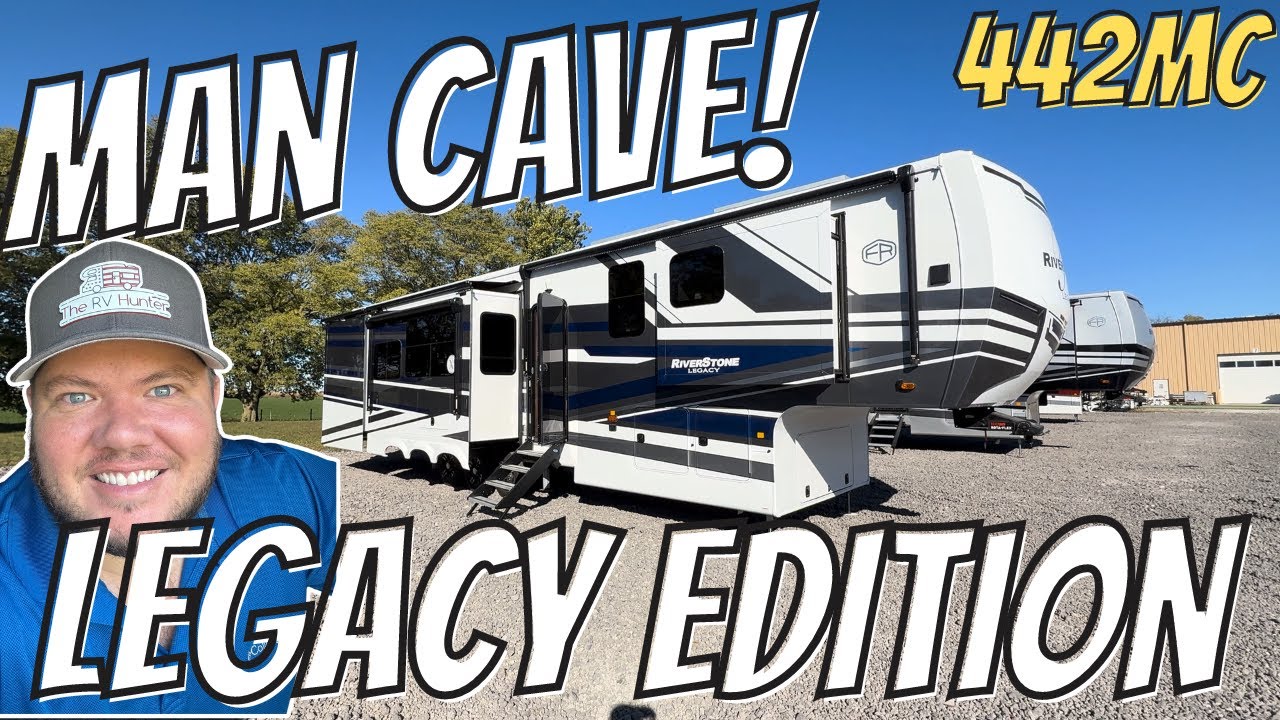 MAN CAVE RV!!! 2025 Riverstone Legacy 442MC - YouTube