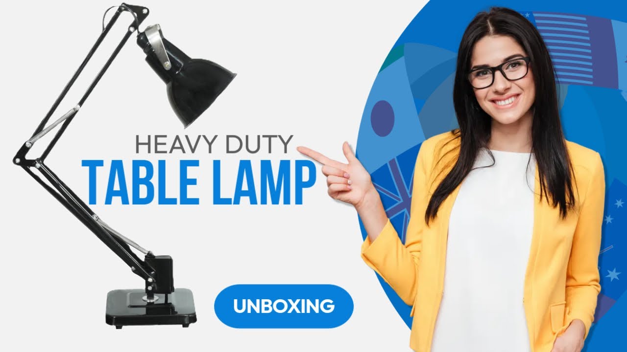 Metal Doctor Table Lamp for Reading/Study/Learning/Work Unboxing - YouTube