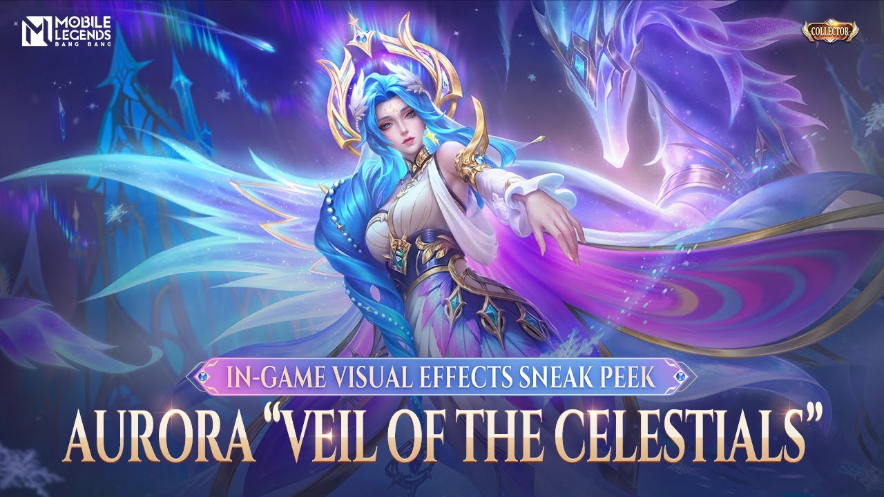 New Collector Skin | Aurora "Veil of the Celestials" | Mobile Legends: Bang Bang - YouTube