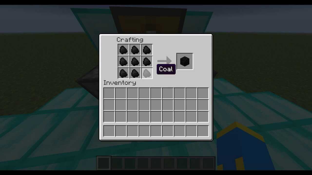 Minecraft Jak zrobić Blok Węgla / Minecraft How to make Block of Coal ...