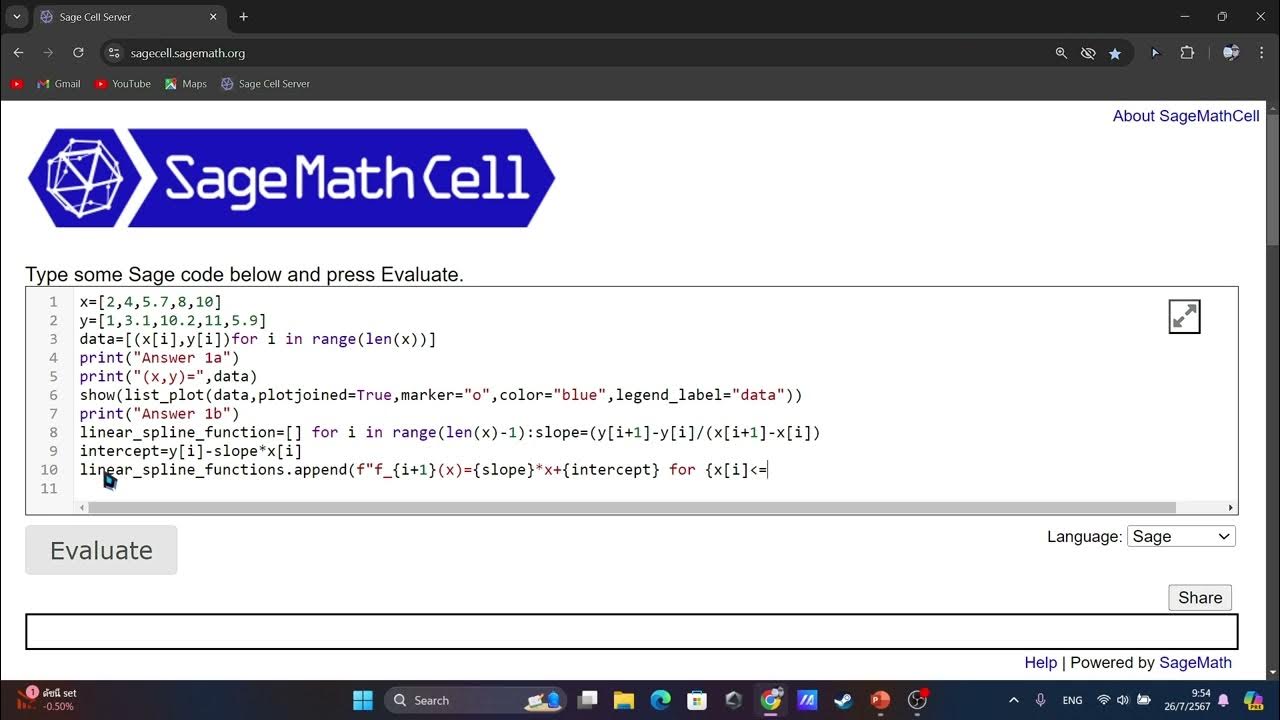 นาย กรณ์ดนัย ลายภูษา Hw3 Sagemath - YouTube