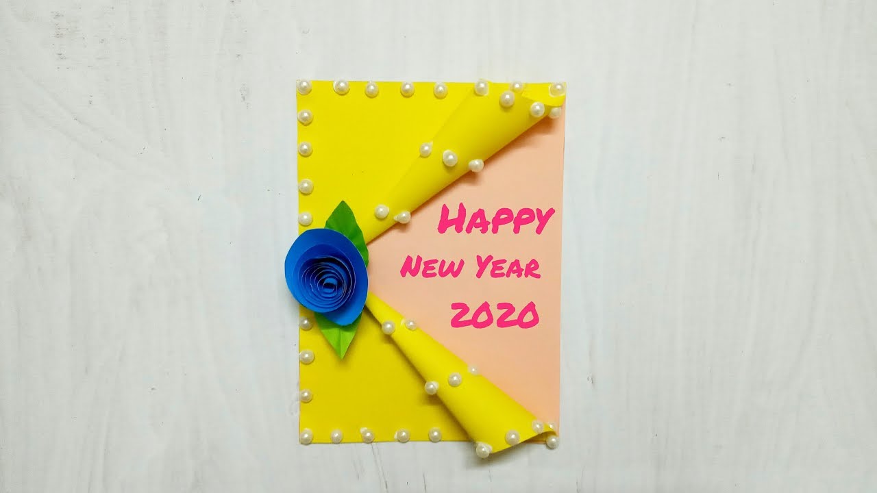 Beautiful Handmade Happy New Year 2020 Card Idea | DIY Greeting Cards ...