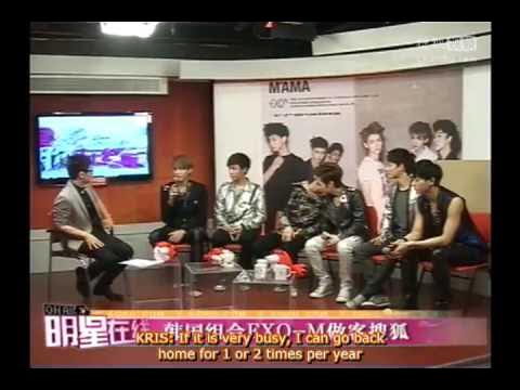 (Eng Sub)120411 EXO-M SOHU Star Chat + Dapeng De Ba De [迷戀EXO-Mania] - YouTube