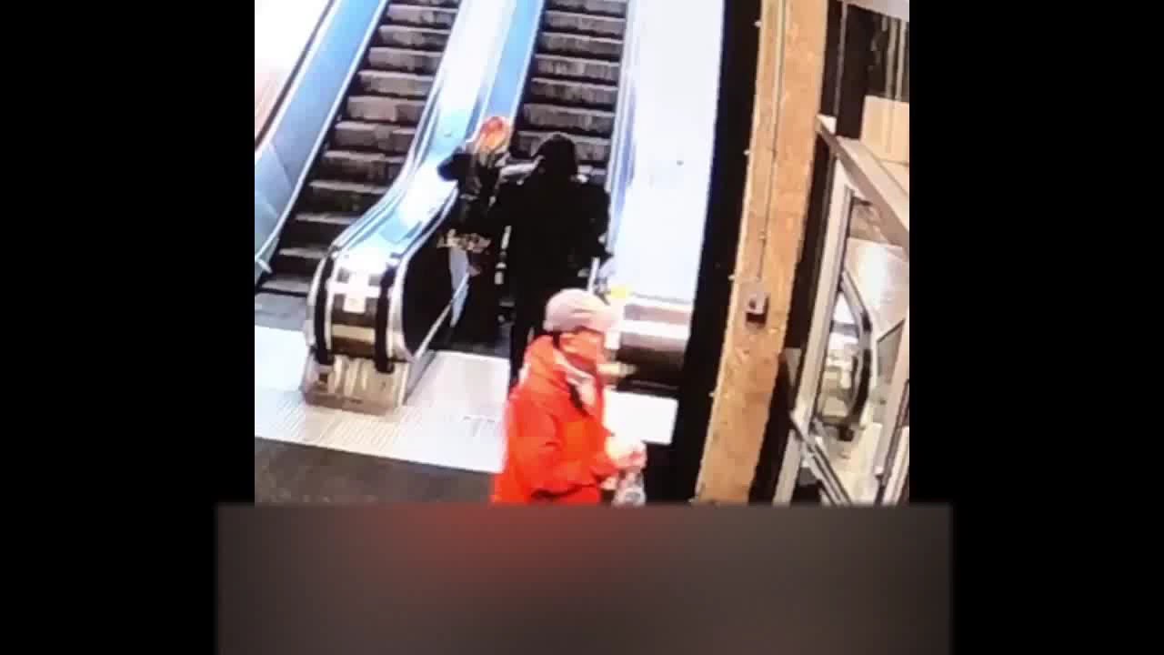 People Falling Down The Up Escalator - YouTube