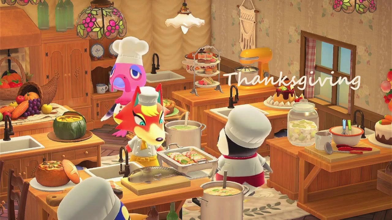 Celebrate Turkey Day With Animal Crossing Villagers | Festive Ambience ...